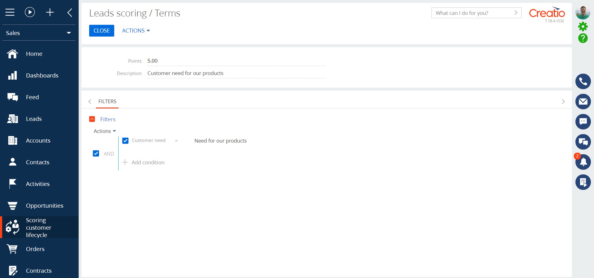 SalesUp Scoring models for Creatio | Creatio Marketplace